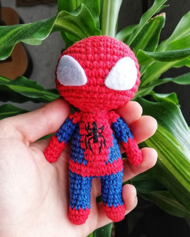 Spider-man Crochet Pattern Spider-man Amigurumi Doll - Etsy