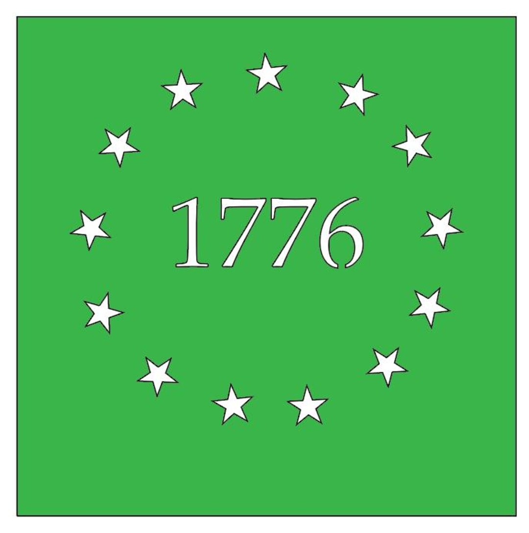 Betsy Ross 1776 Emblem Stencil SVG,PDF,DXP Zip - Etsy
