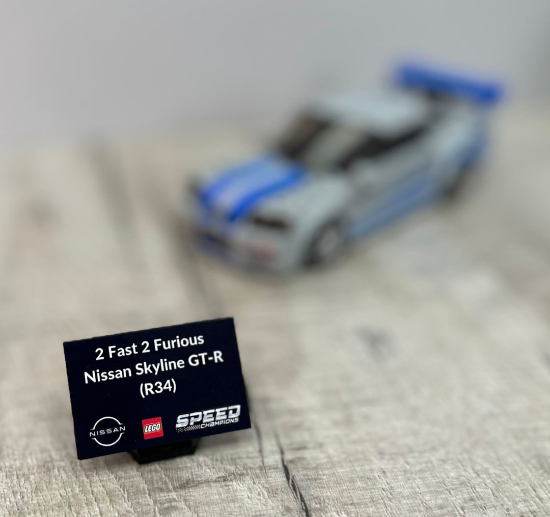 Lego Speed Champions - Car Name Plates (cars Not Included) - Etsy