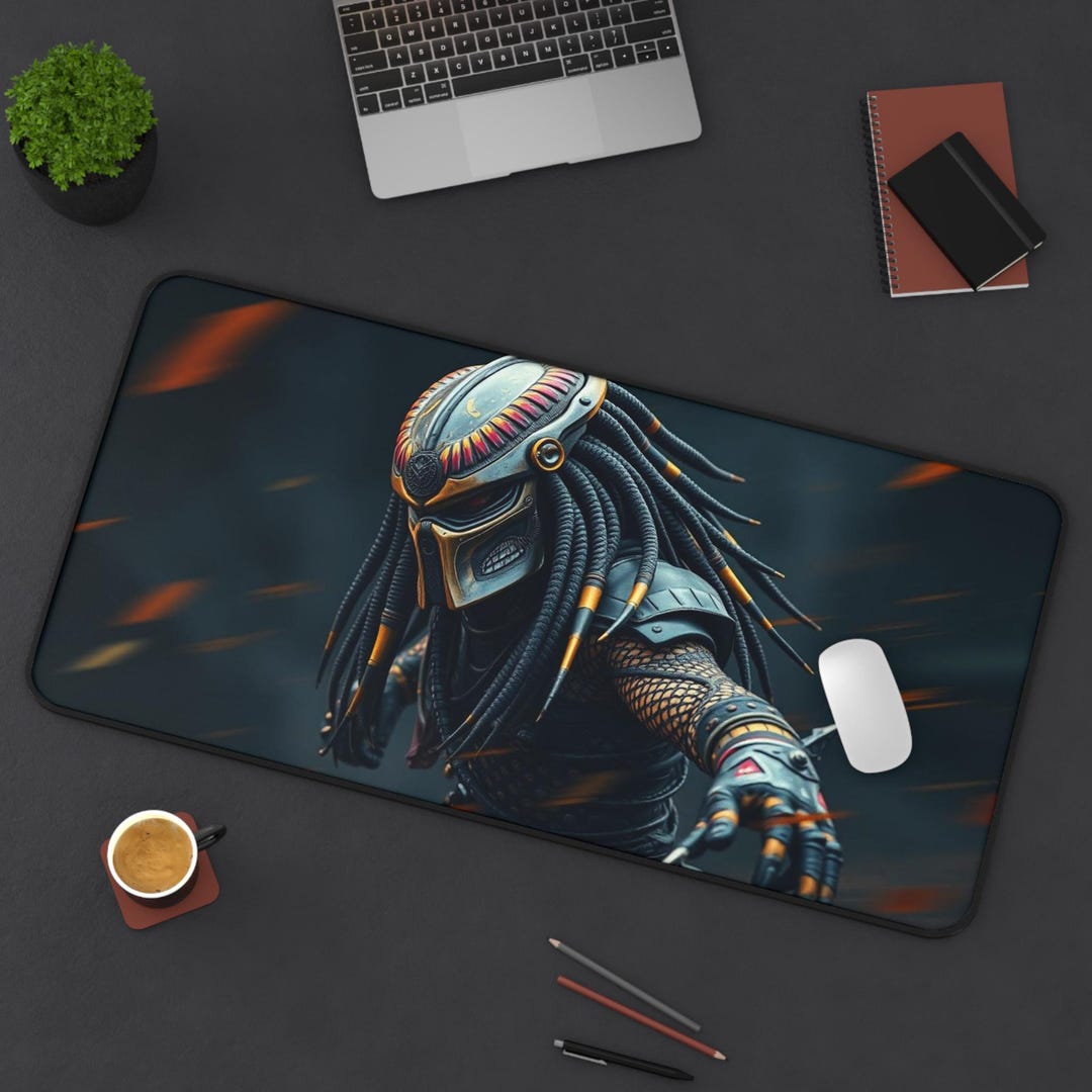 Predator Desk Mat: Vibrant Gaming Mousepad - Etsy