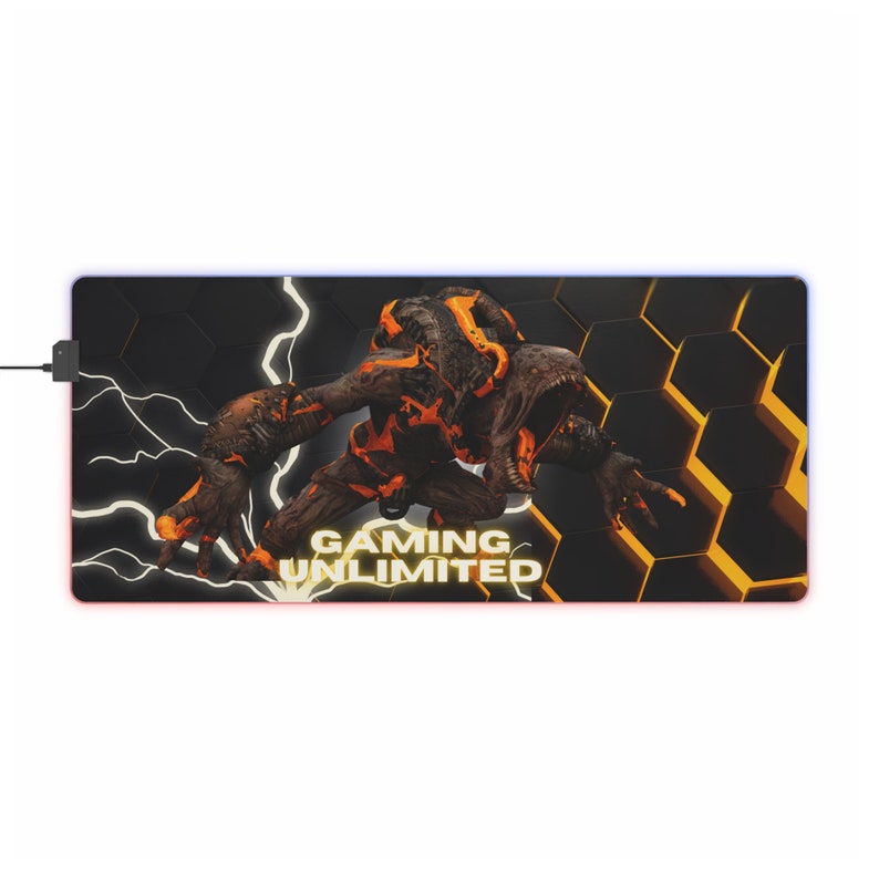 LED Gaming Mouse Pad - Gaming Unlimited - Etsy