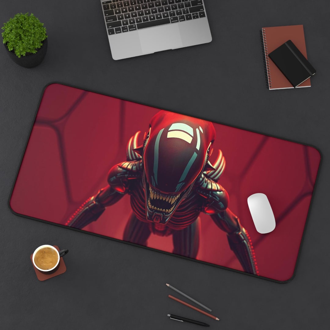 Alien Xenomorph Desk Mat: Sci-fi Gaming Mouse Pad - Etsy