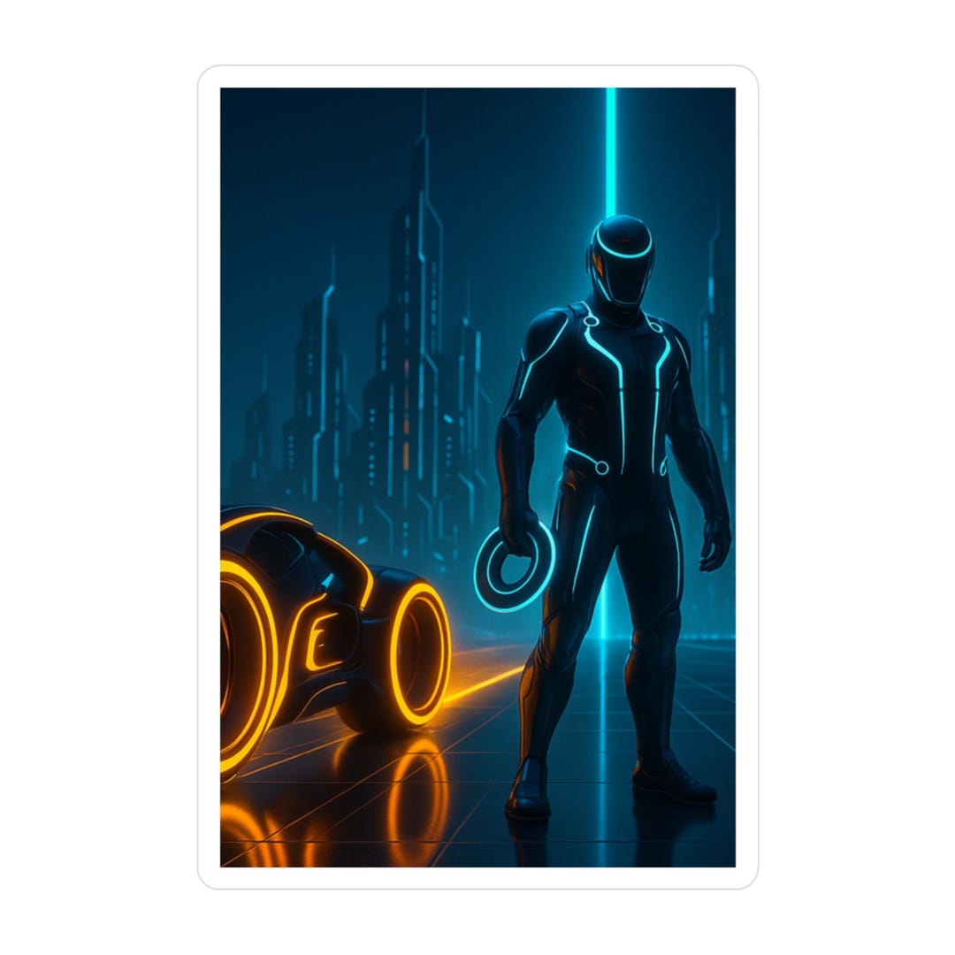 Tron Vinyl Decals, Wall Decor, Stickers for Fans, Gift for Geek Culture ...