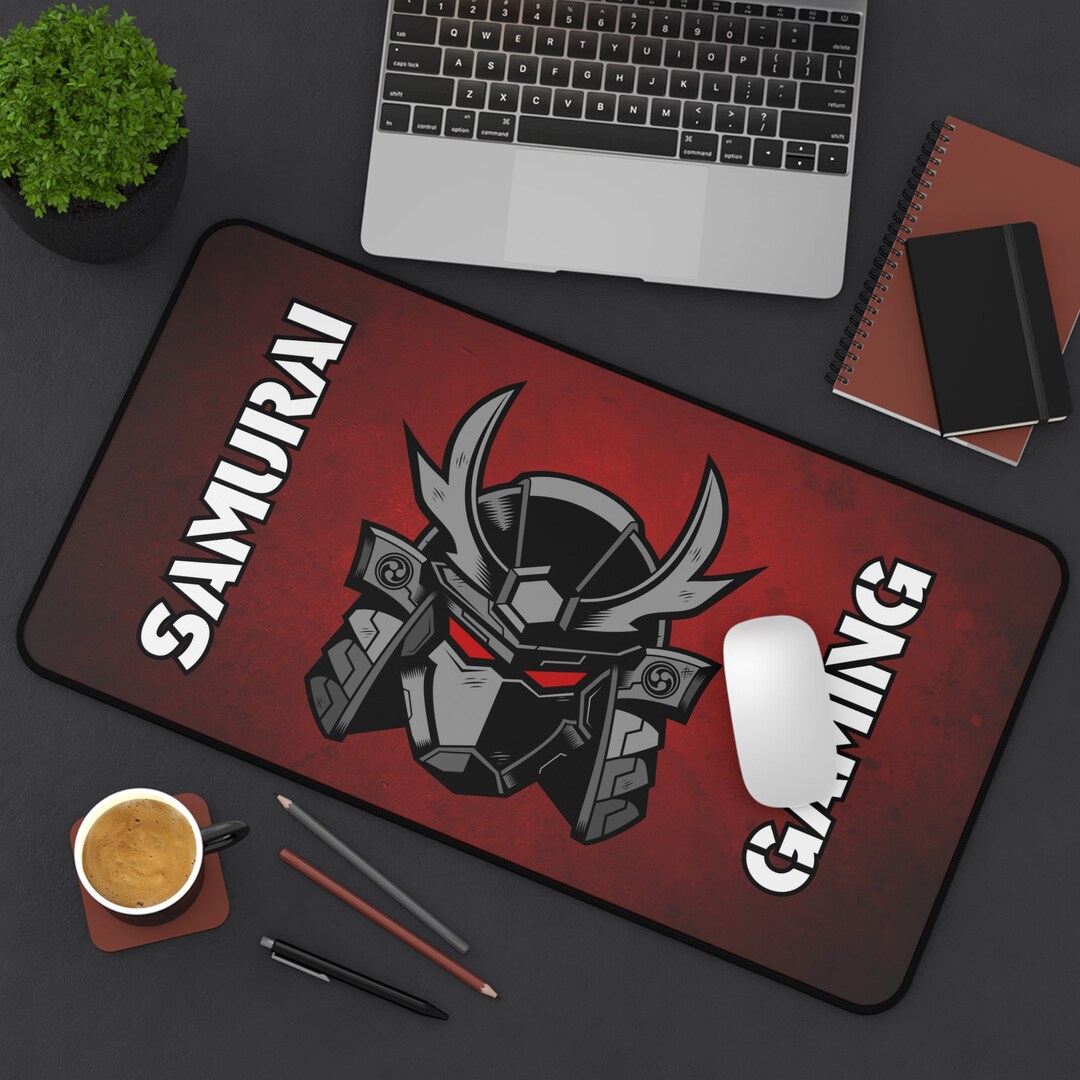 Samurai Gaming Desk Mat - Samurai Mouse Pad - Etsy