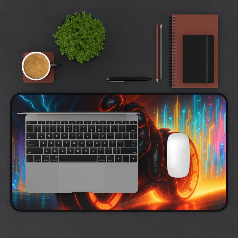 Tron Gaming Desk Mat - Tron Mouse Pad - Etsy