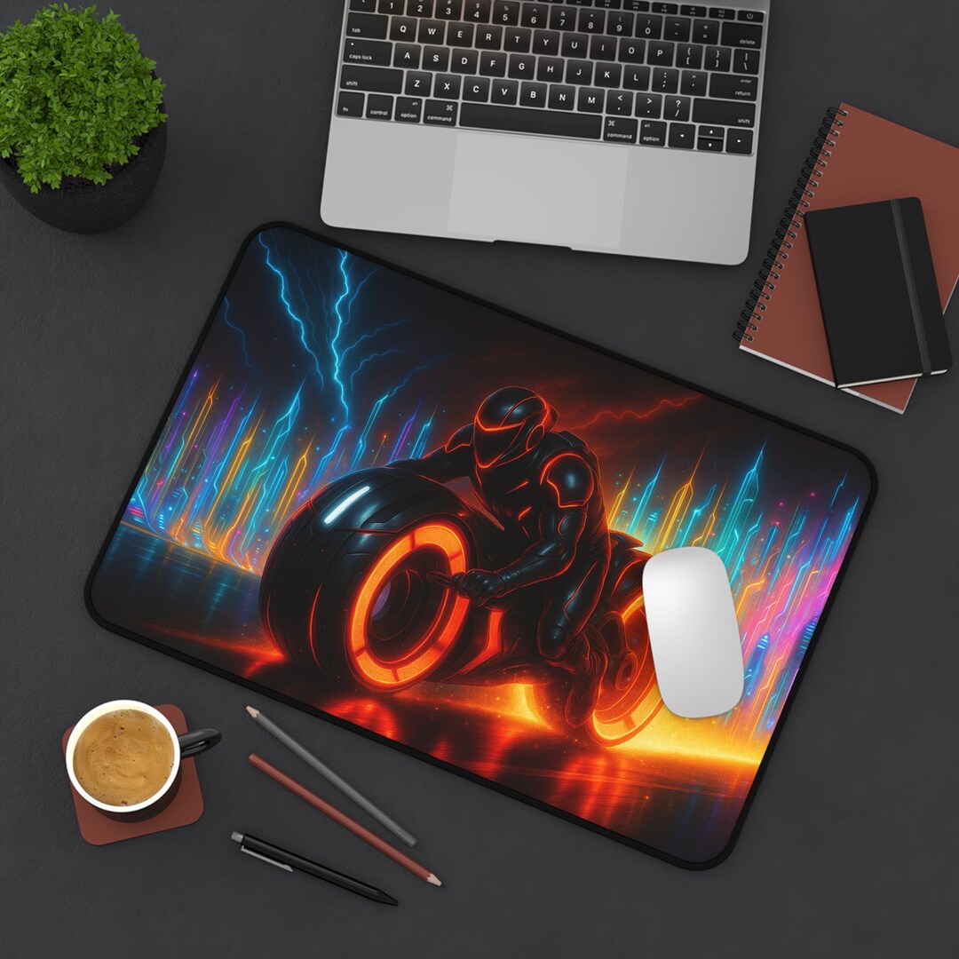 Tron Gaming Desk Mat - Tron Mouse Pad - Etsy