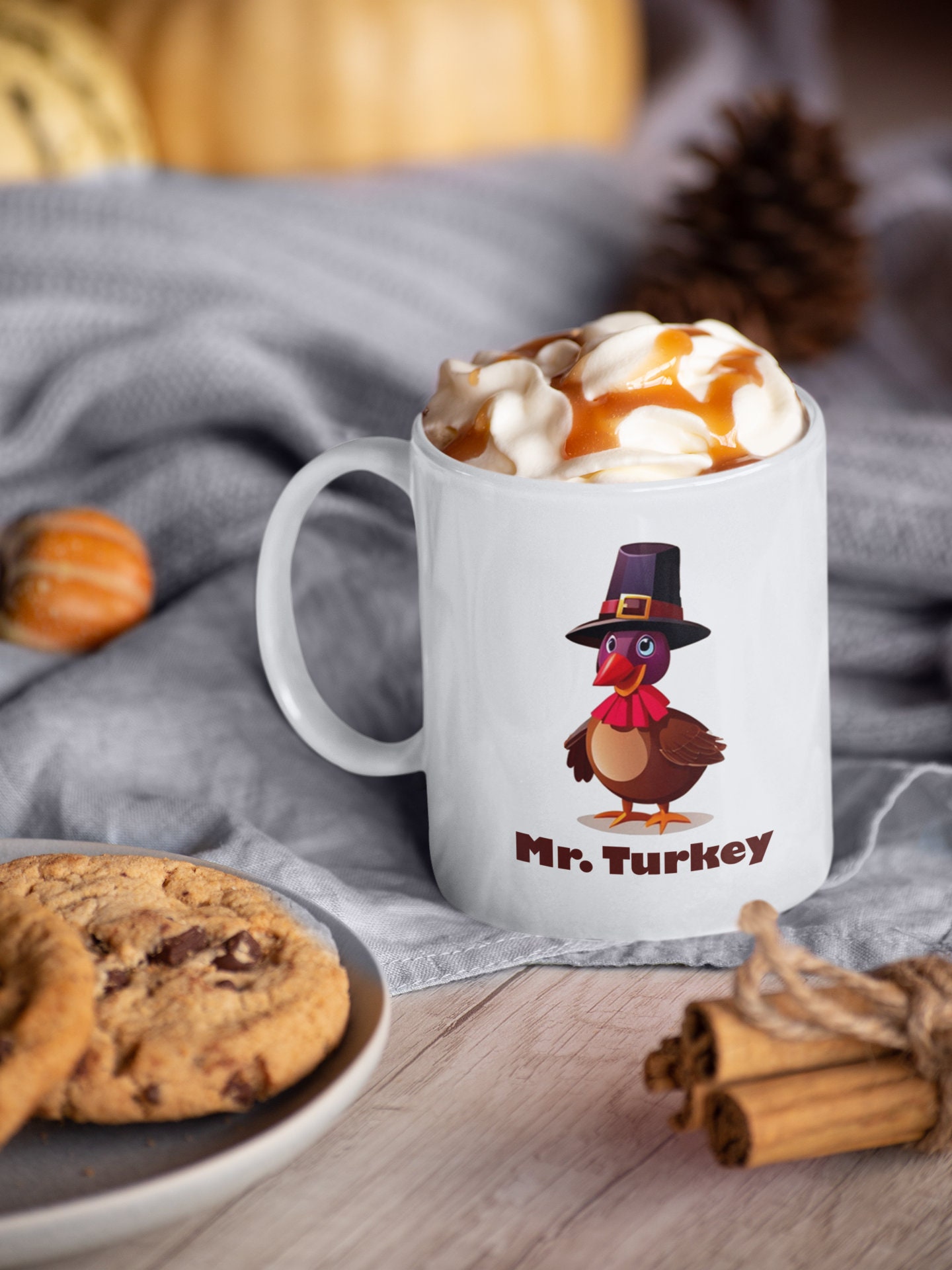 Custom Turkey Inspired Thanksgiving Mug for Couples - Etsy
