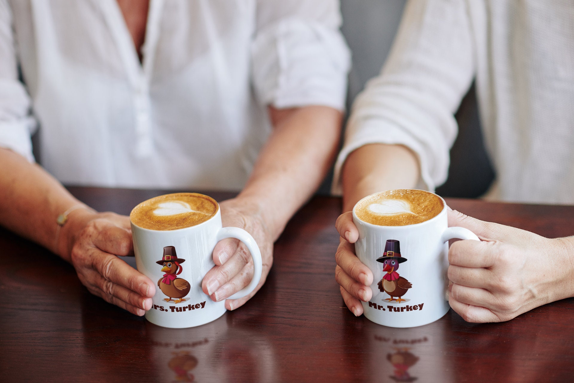 Custom Turkey Inspired Thanksgiving Mug for Couples - Etsy