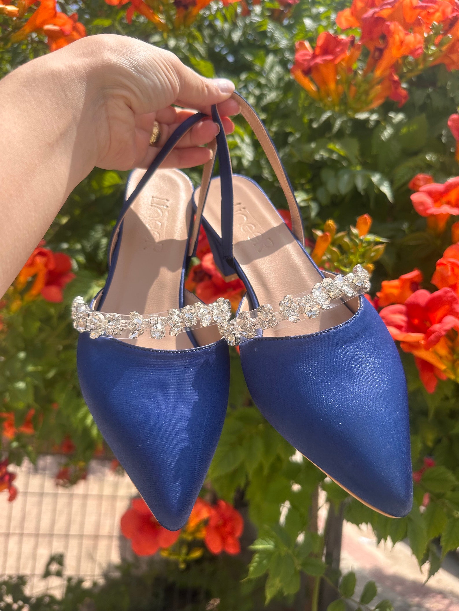 Navy Blue Women Shoe,wedding Shoe,satin Navy Blue Shoe,stone Navy Blue ...