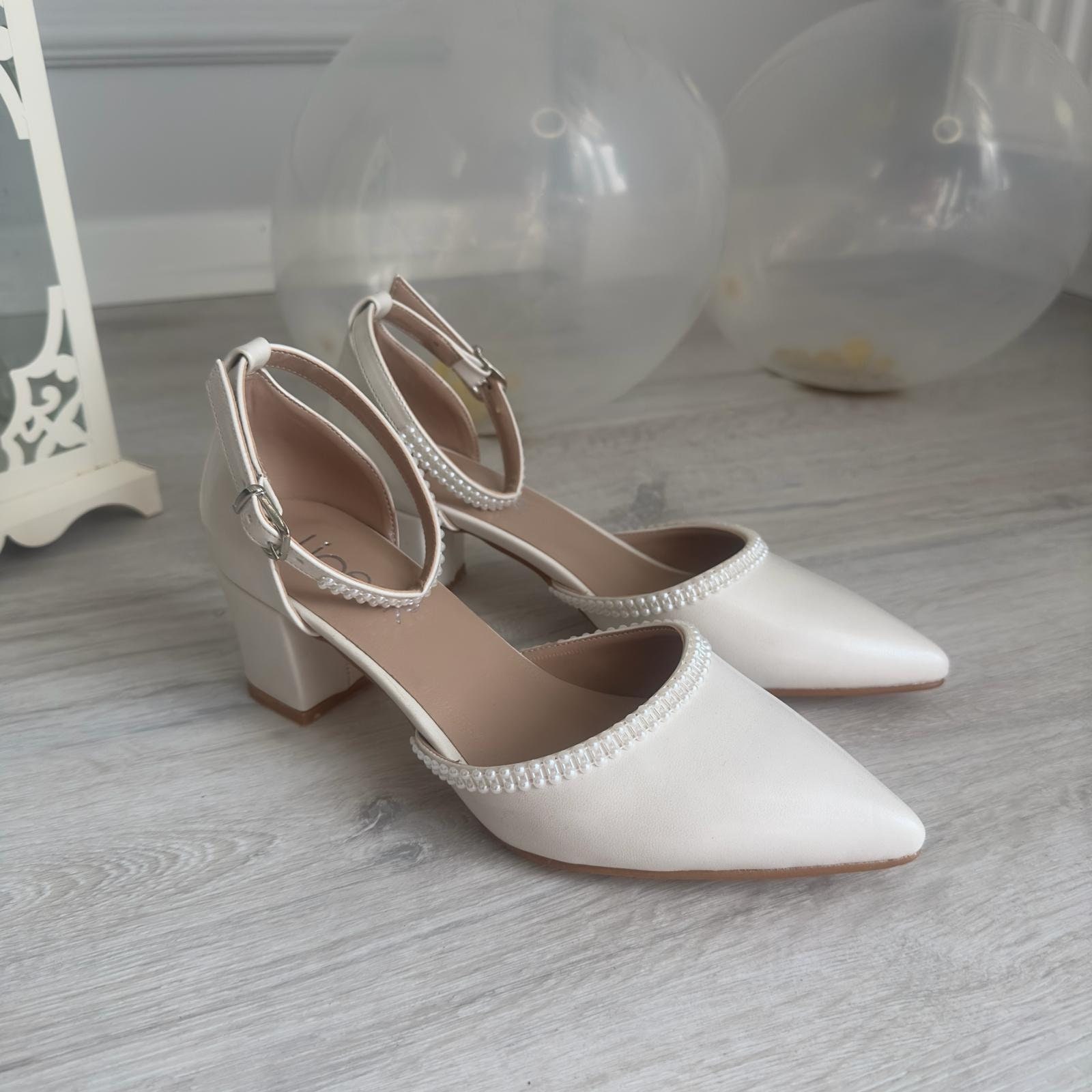 Womens Wedding Shoes, Pointed Toe Wedding Shoes, Pearl Bride Shoes ...