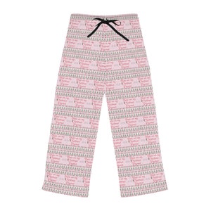 Women's Pink Christmas Tree Pajama Pants christmas Sleepwear Her xmas ...
