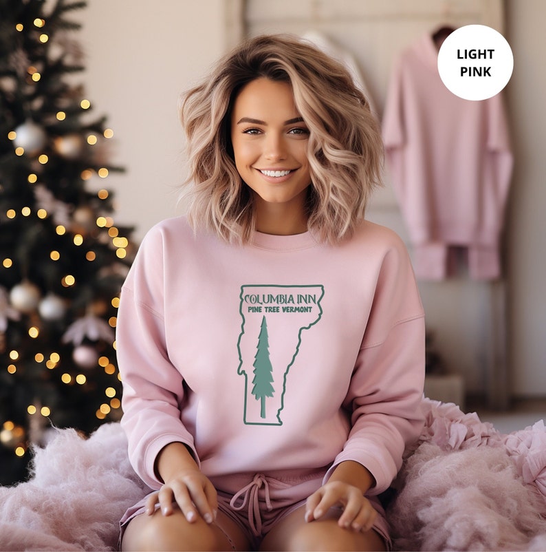 Columbia Inn Pine Tree Vermont Sweatshirt Vermont Pine Tree - Etsy