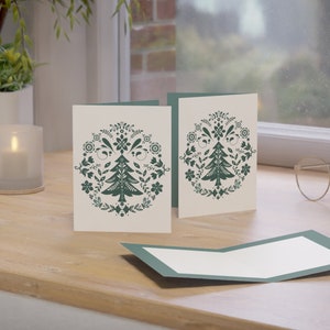 Norwegian Folk Art Card| Scandinavian Christmas Card| Swedish Folk Art ...