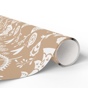 Scandinavian Christmas Wrapping Paper |swedish Folk Art Gift Wrap ...
