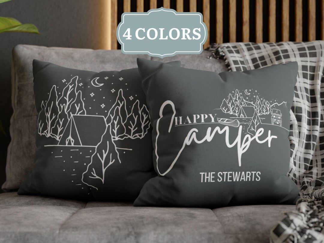 Camper Decor Camping Pillow camp Lover Gift Throw Pillow RV Decor ...
