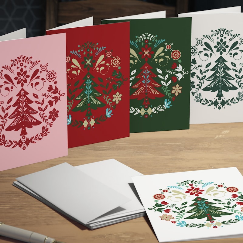 Folk Art Card - Etsy