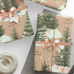 Christmas Wrapping Paper |christmas Tree Gift Wrap |christmas Wrapping ...