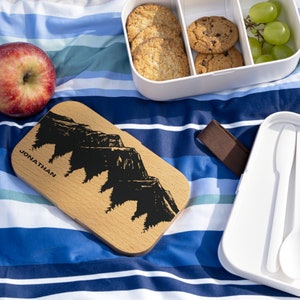 Mountain Lunch Box| Mountain Tree Bento Box| Mountain Gift For ...