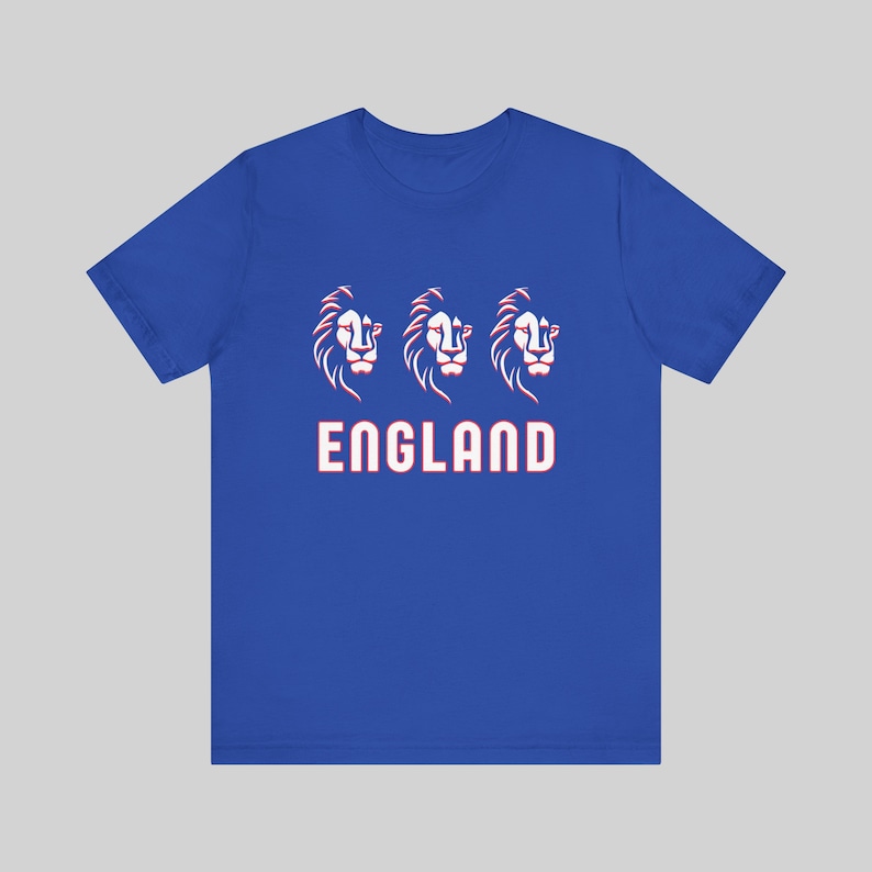 England Football T-shirt, Three Lions, English Football Team, Euros ...