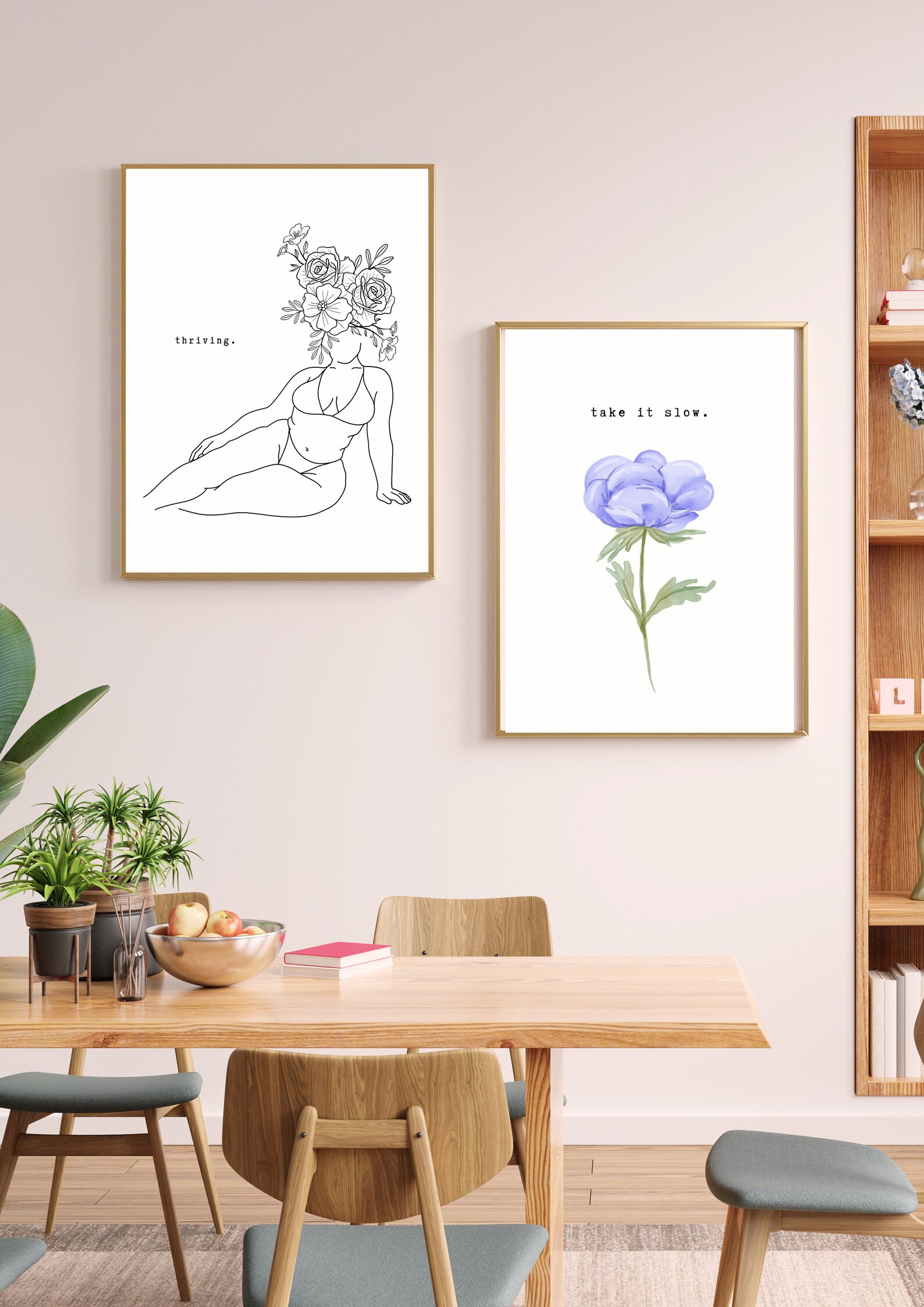 Empowering Body Positive Line Art: Female Figure Art Print, Minimalist ...