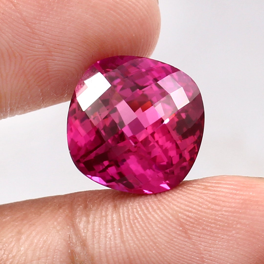 AAA Ceylon Pink Sapphire: Loose Cushion Cut Gemstone, 8x8 to 20x20 Mm ...