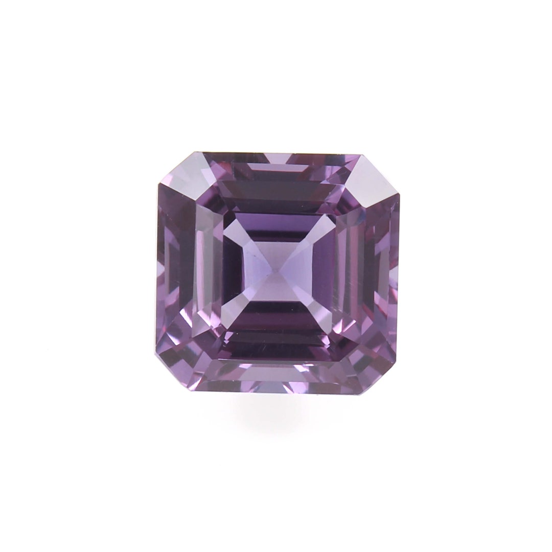 AAA Flawless Ceylon Violet Spinel Loose Asscher Cut Gemstone, Extreme ...