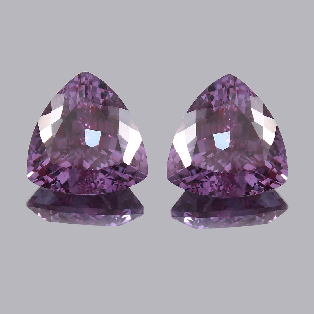 AAA Nice Luster Flawless Ceylon Violet Spinel Loose Trillion Gemstone ...