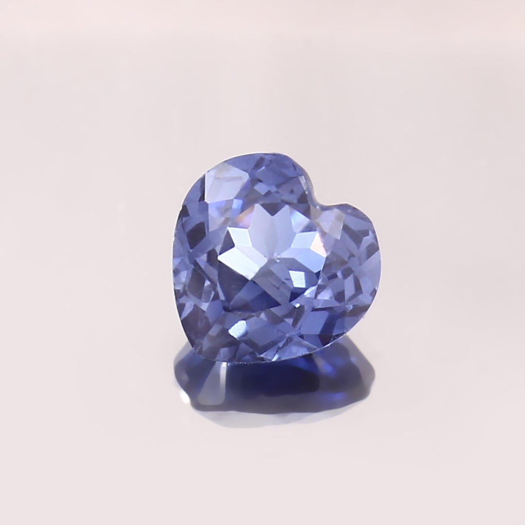 AAA Flawless Ceylon Blue Sapphire Heart Cut Gemstone: 8x8 Mm Loose ...