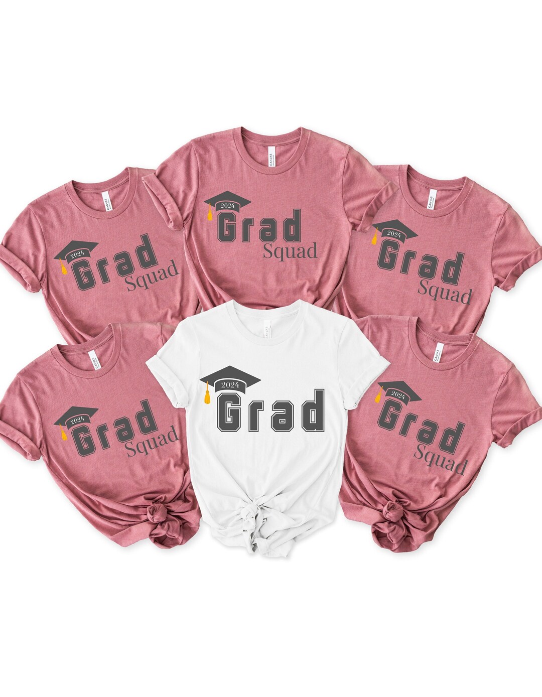 Class of 2024 Grad & Grad Squad T-shirt Graduate T Graduation Gift ...