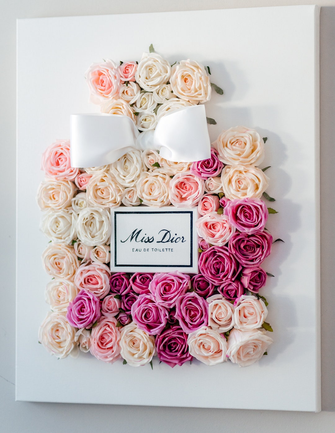 3D Acrylic Painting, Wall Decor, 3D Texture Painting, Silkflowers, Dior ...