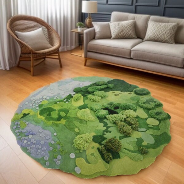 Moss Forest Rug - Etsy