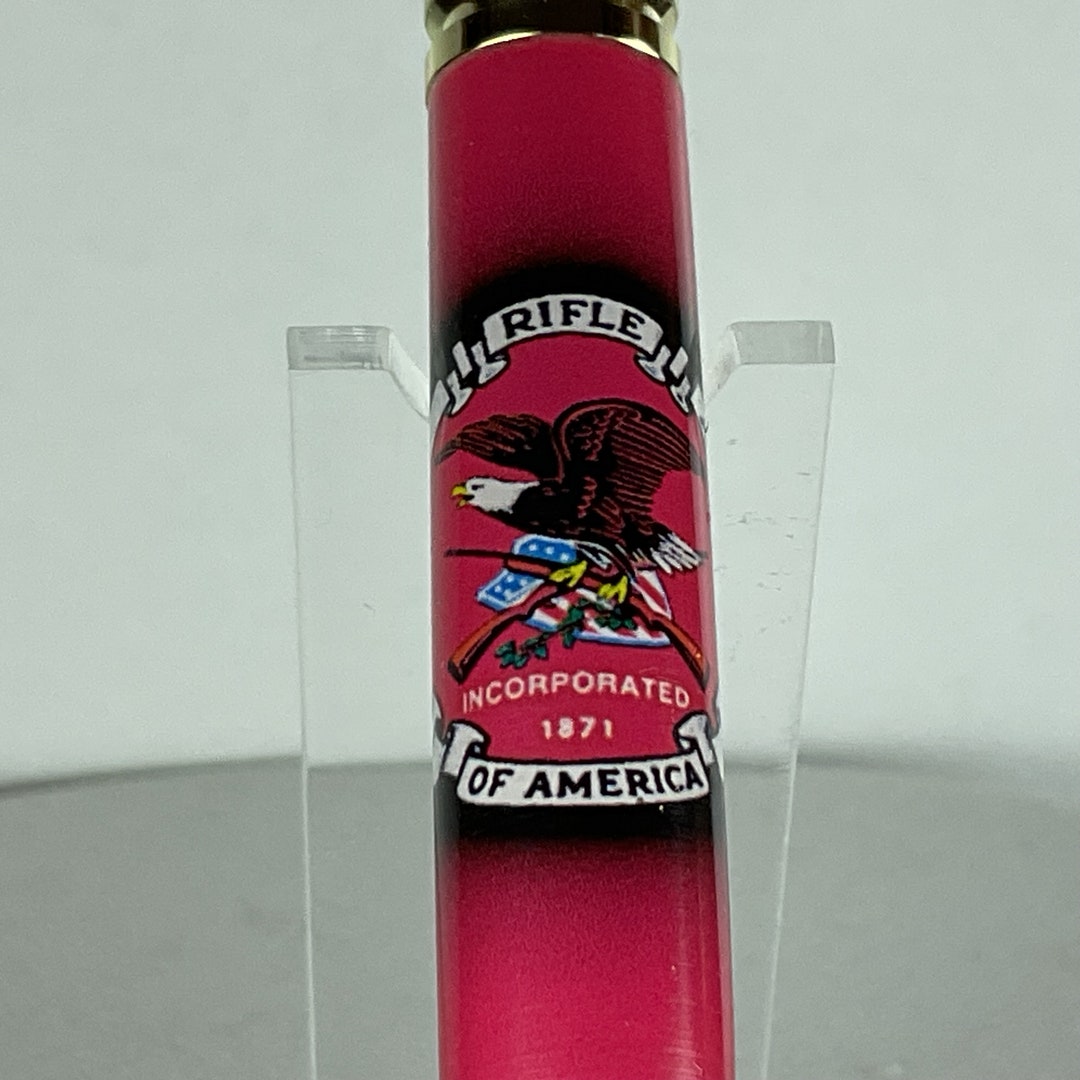 N.R.A Logo , 30 Caliber, Bolt Action Ink Pen, Gold Finish , Limited ...