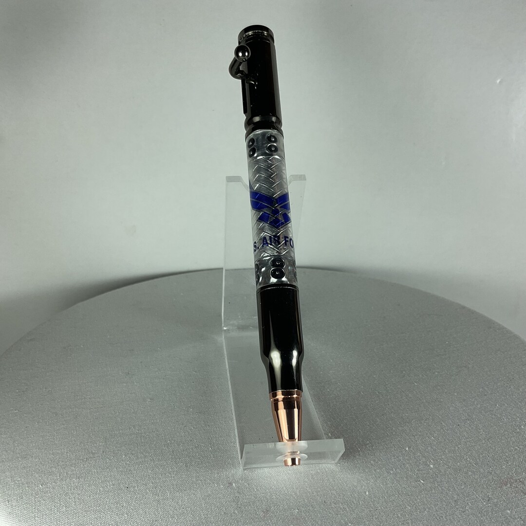 US AIR FORCE , 30 Caliber, Bolt Action Ink Pen, Embossed Aluminum ...