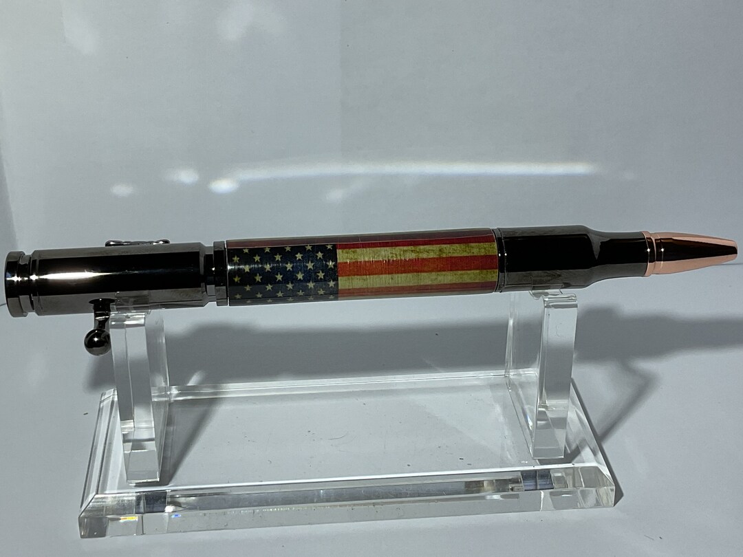 AMERICAN FLAG 30 Caliber Bolt Action Ink Pen - Etsy