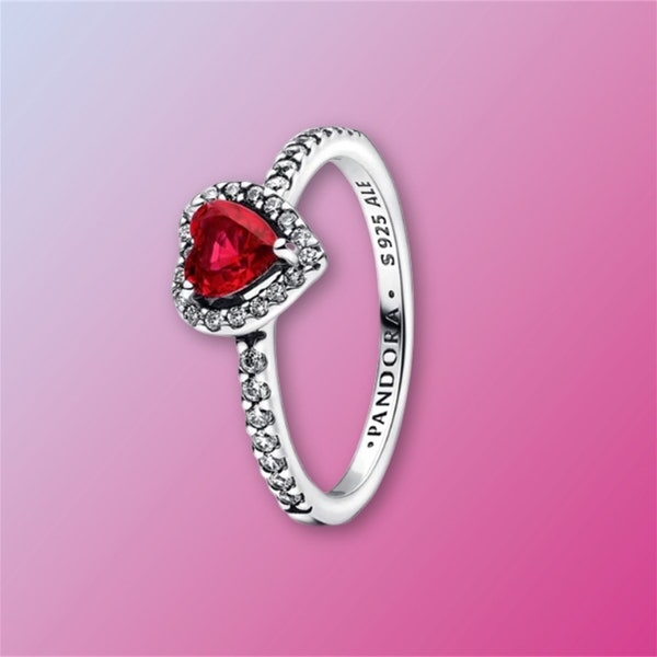 Red Heart Ring - Etsy