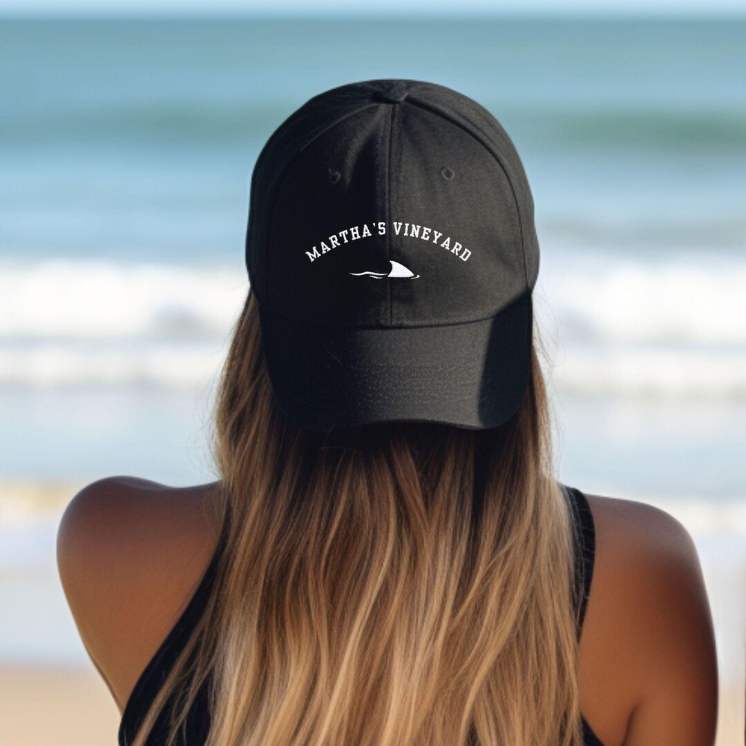 Martha's Vineyard Shark Fin Classic Cap, Gift for Shark Lover, MVY ...