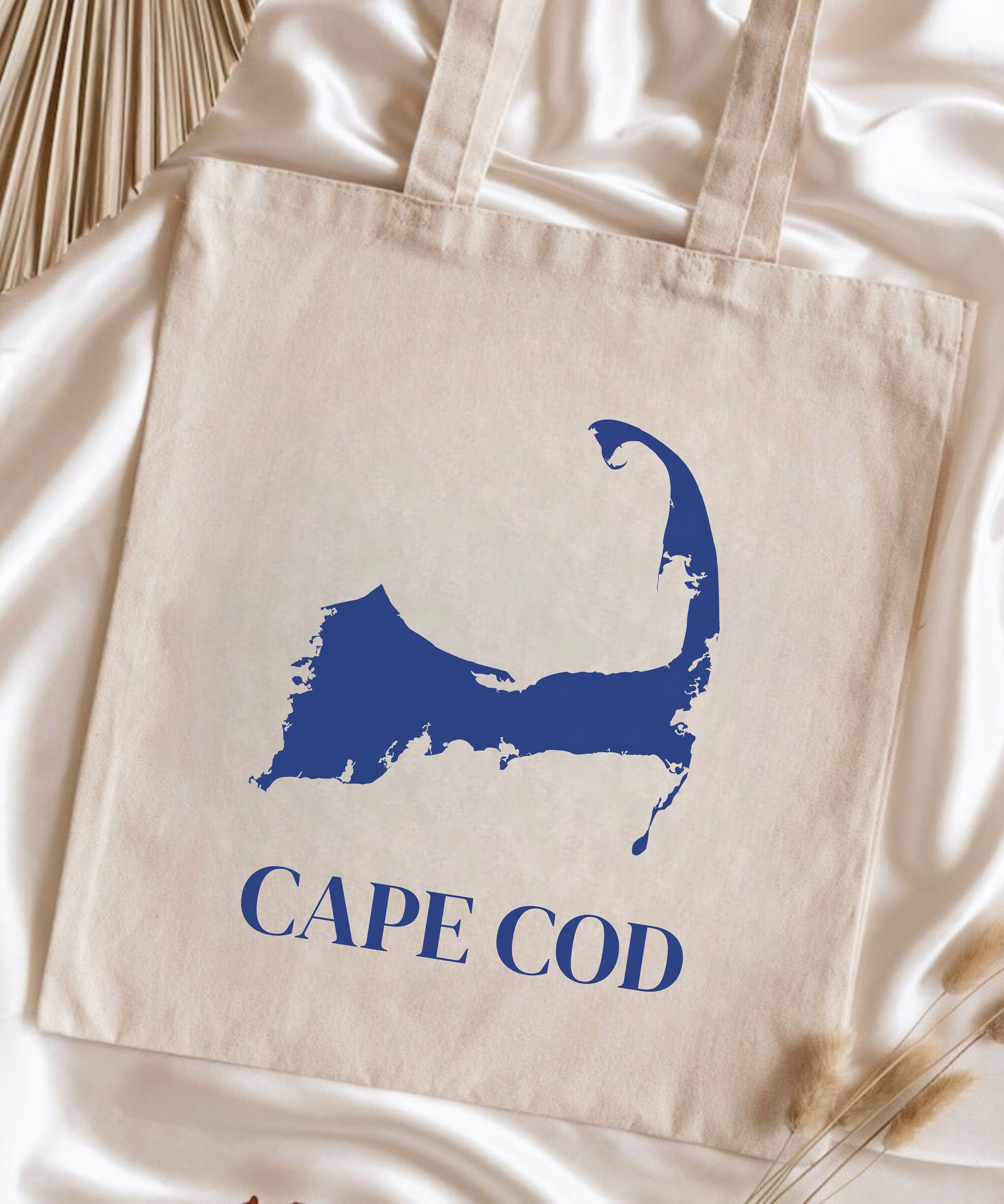 Cape Cod Cotton Canvas Tote Bag, Cape and Islands Beach House Gift ...