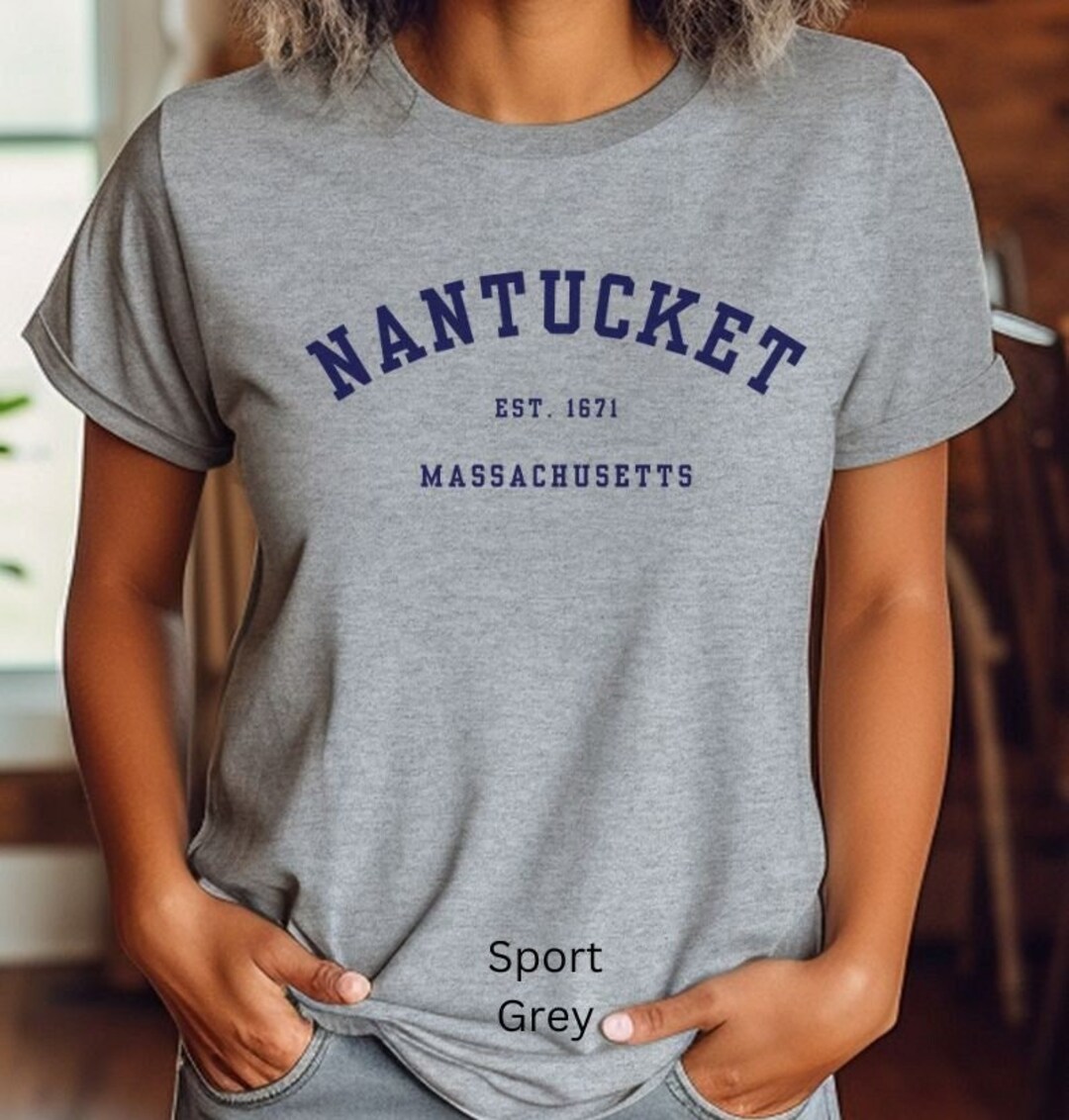 Nantucket Massachusetts T-shirt, Summer Island Vacation Shirt, Island ...