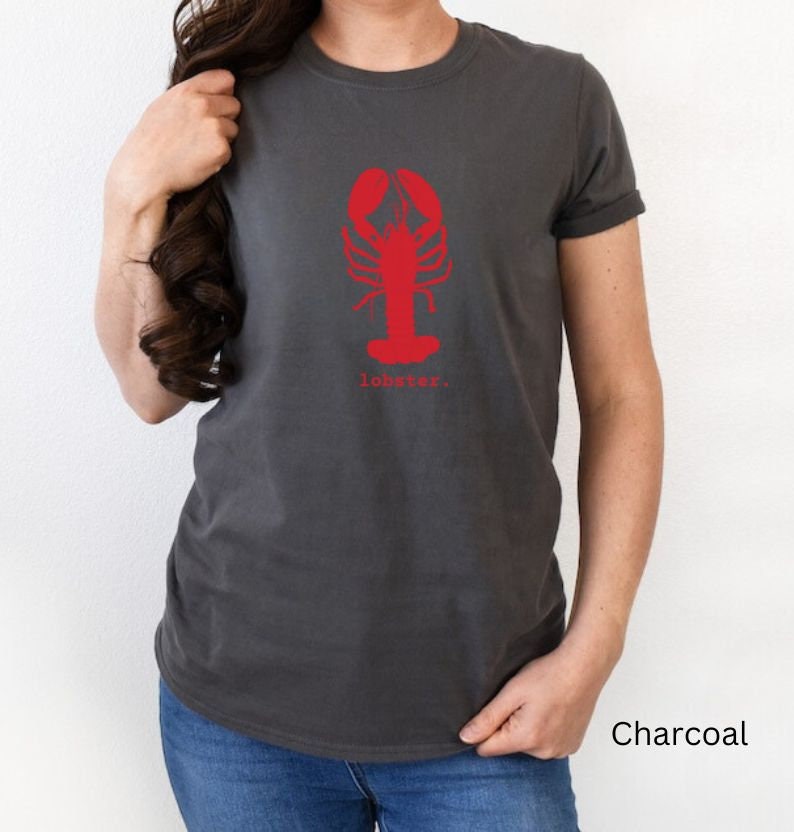 Lobster Adult Unisex T-shirt, Marine Life Shirt, Beach Tee, Summer Vacation Tshirt, Coastal ...