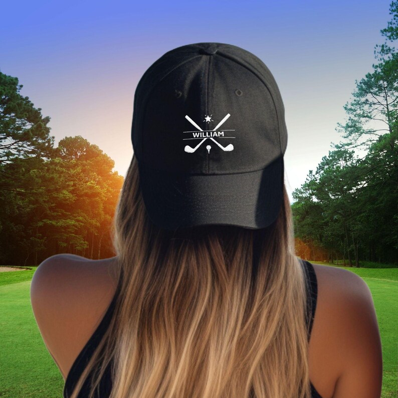 Personalized Golf Cap, Custom Embroidered Name Baseball Hat, Gift for ...