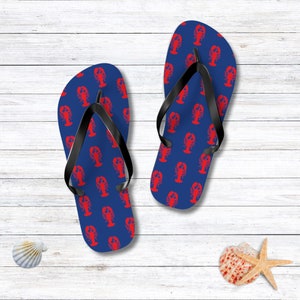 Lobster Flip Flops, Summer Casual Footwear, Lobster Flips for Men and ...