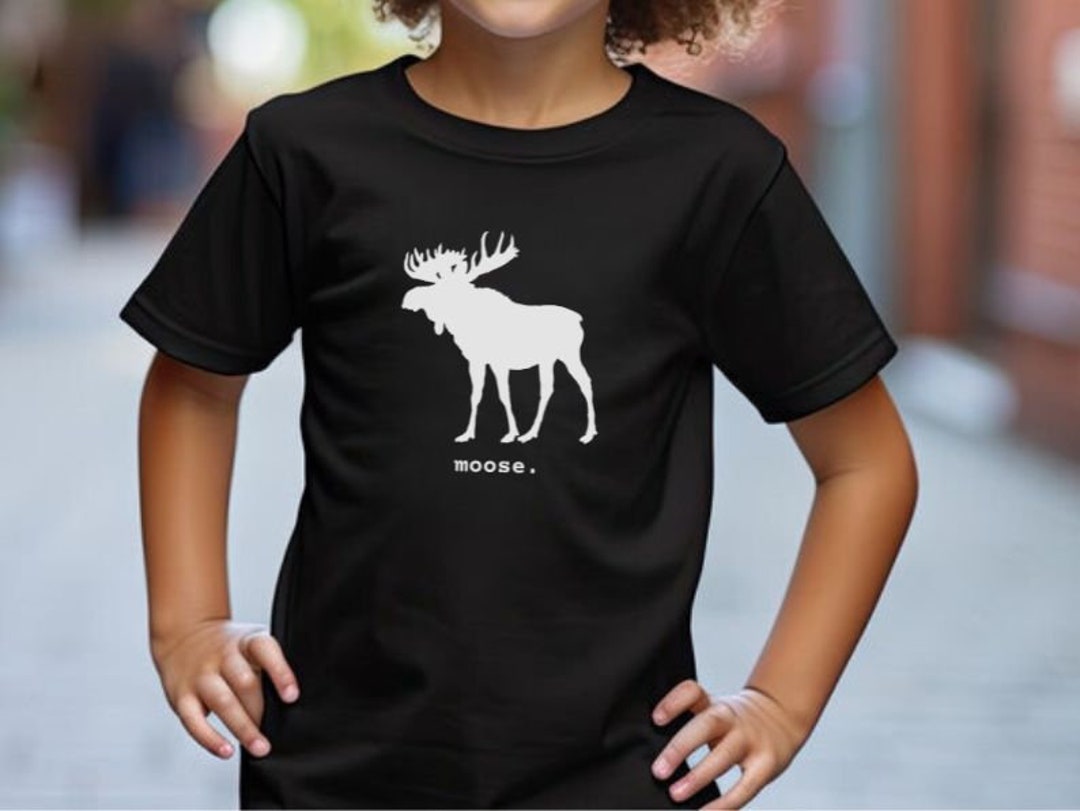 Kids Moose T-shirt, Outdoor Life Shirt, Camping Tee, Summer Vacation ...