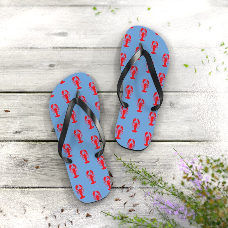 Lobster Flip Flops, Summer Casual Footwear, Lobster Flips for Men and ...