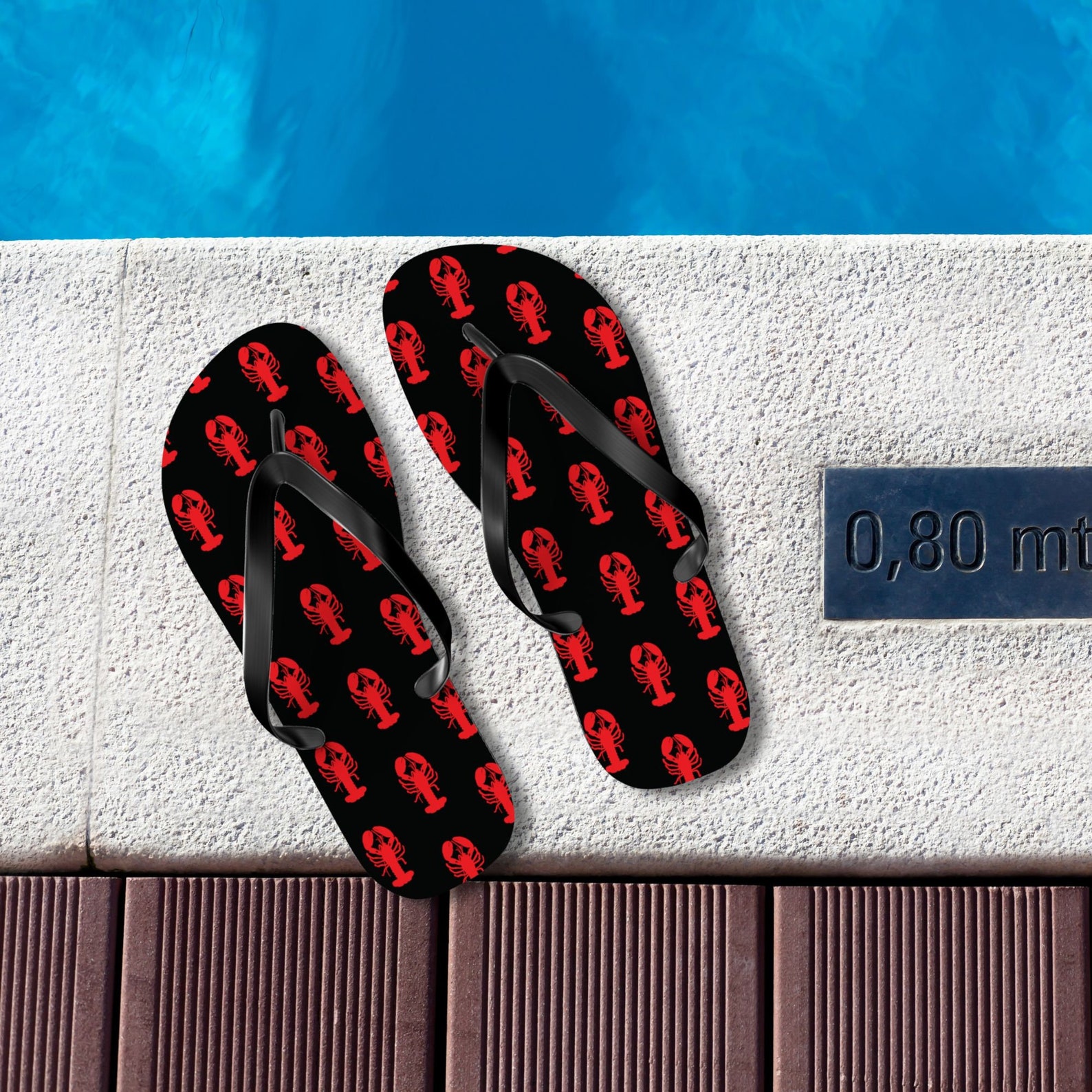 Lobster Flip Flops, Summer Casual Footwear, Lobster Flips for Men and ...