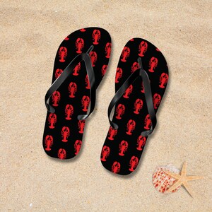 Lobster Flip Flops, Summer Casual Footwear, Lobster Flips for Men and ...