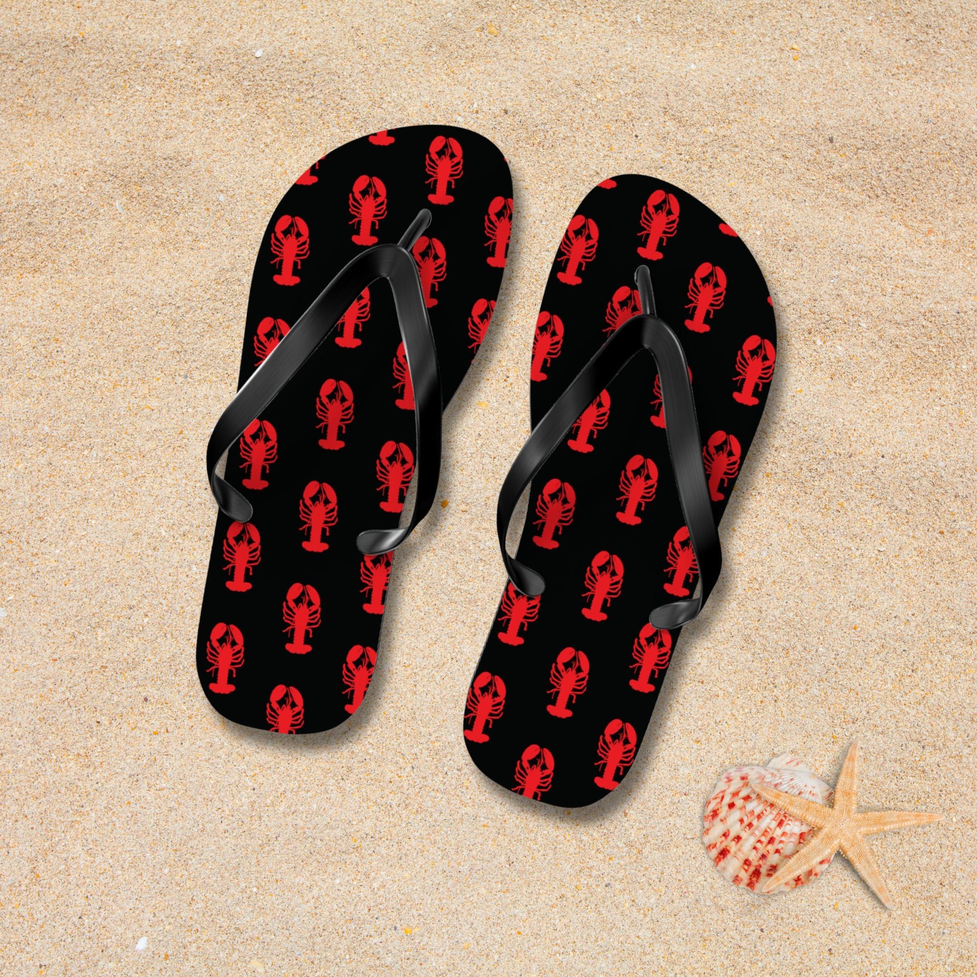 Lobster Flip Flops, Summer Casual Footwear, Lobster Flips for Men and ...