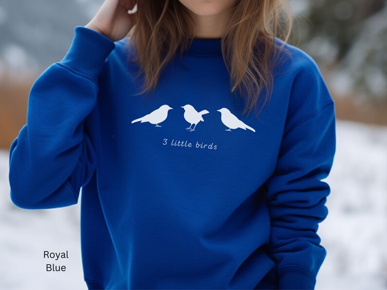 3 Little Birds Sweatshirt, Reggae Inspired Sweatshirt, Bird Lover ...