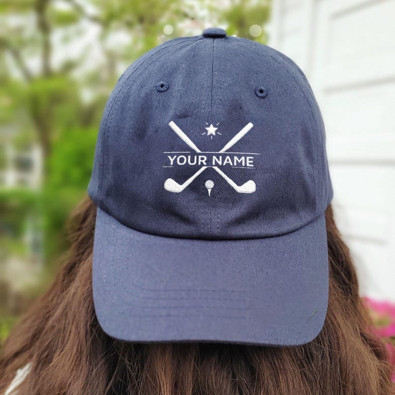 Personalized Golf Cap, Custom Embroidered Name Baseball Hat, Gift for ...