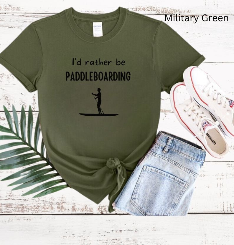 Paddleboarding T-shirt, Unisex Summer Outdoor Adventure Sports Tee ...