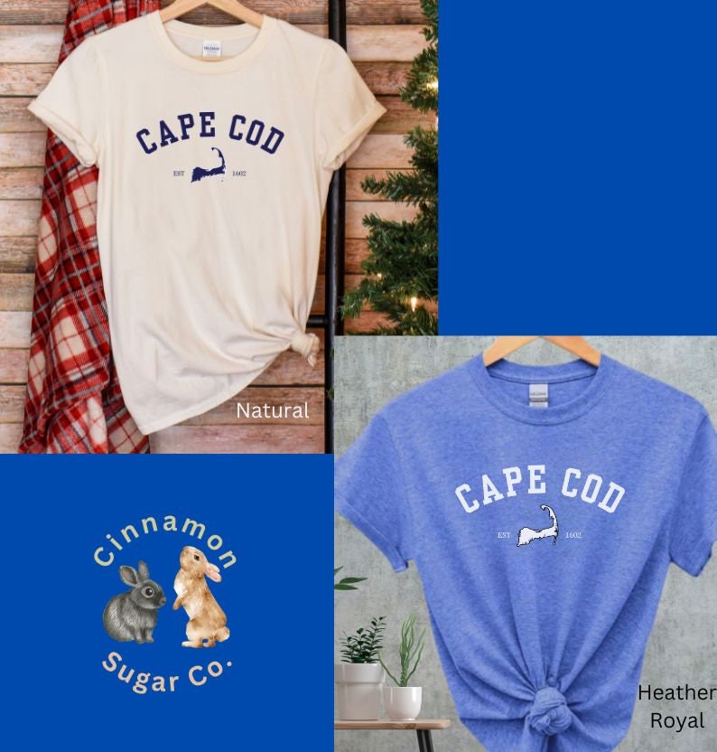 Cape Cod T-shirt, Summer Vacation Beach Shirt, Cape Tourist Tee, Gift ...